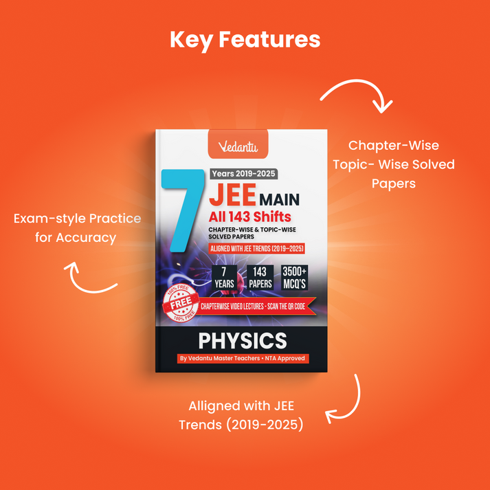 Vedantu JEE Main Physics PYQ Book | 7 Years (2019–2025) Solved Papers