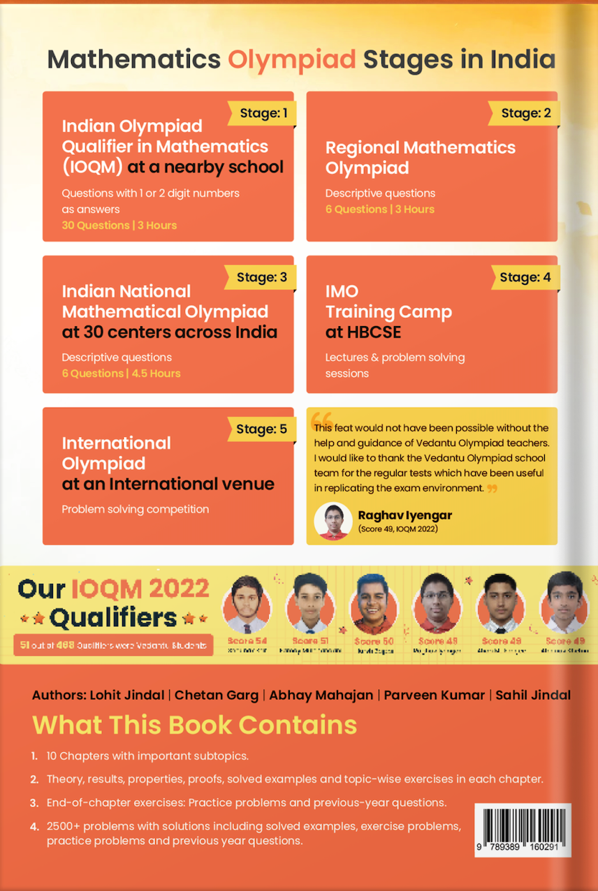 Indian Olympiad Qualifier in Mathematics (IOQM /PreRMO) - Classes 8-12 ...