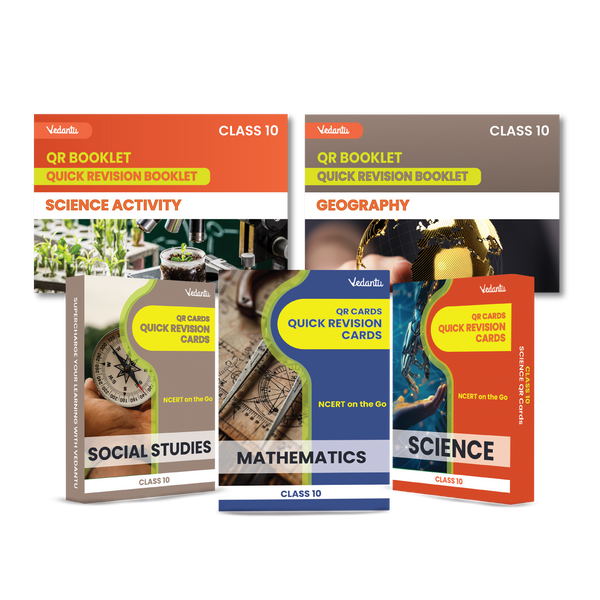 Vedantu Quick Revision Cards for CBSE Class 10 Mathematics, Science, S