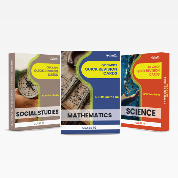 Vedantu Quick Revision Cards for CBSE Class 10 Mathematics, Science, S