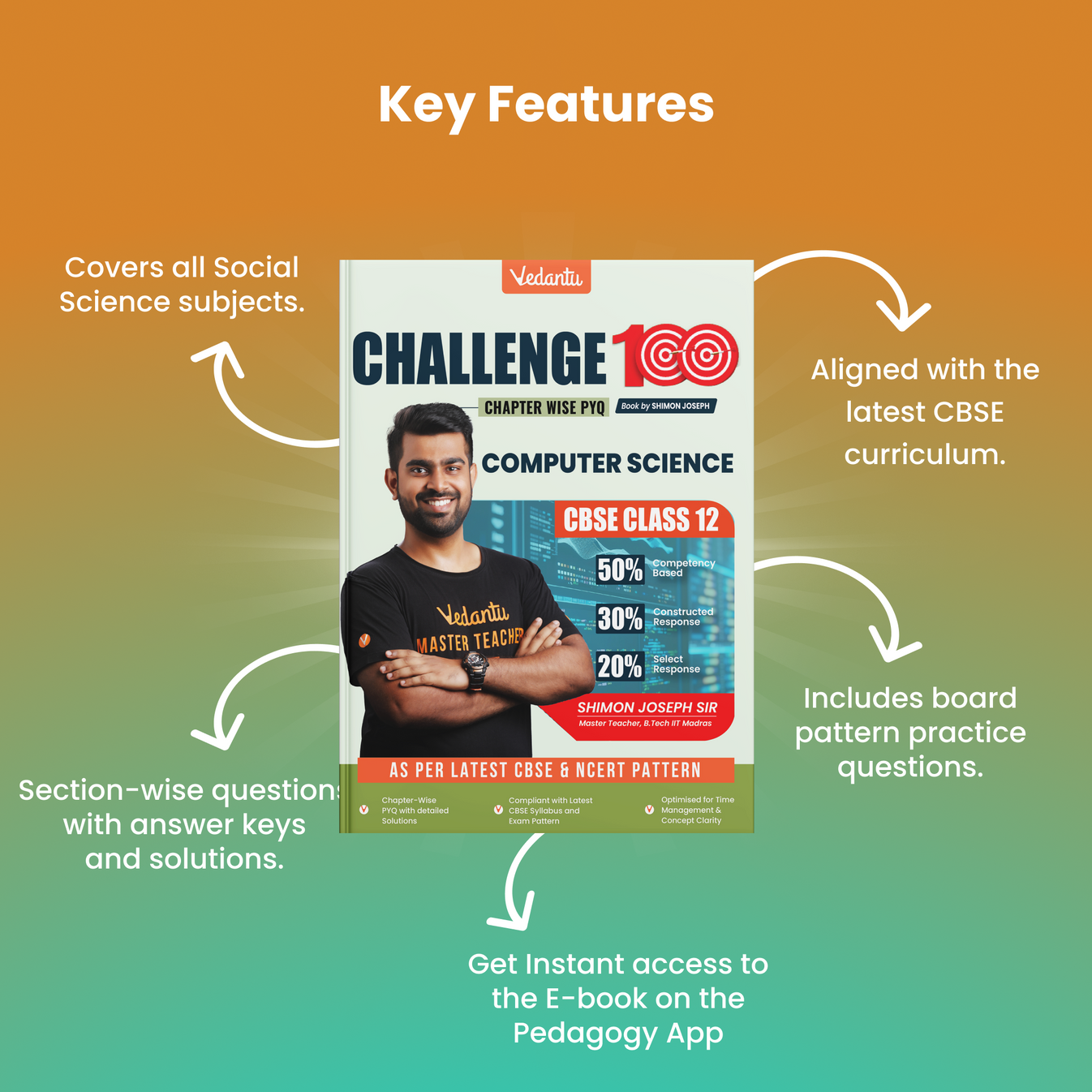 Vedantu Challenge 100 – CBSE Class 12 Computer Science Book | Section-