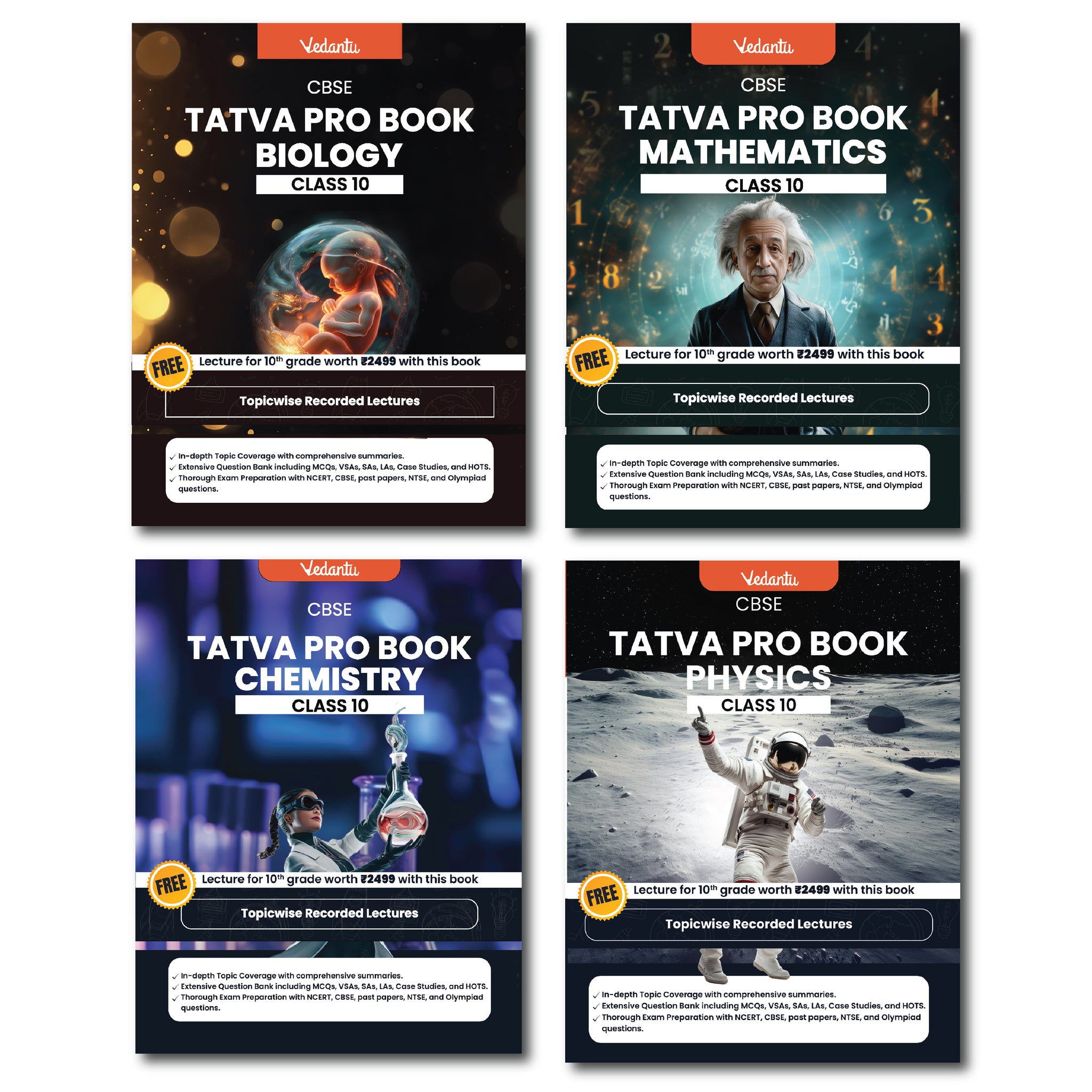 Vedantu Tatva Pro CBSE Class 10 book set- 4 subjects